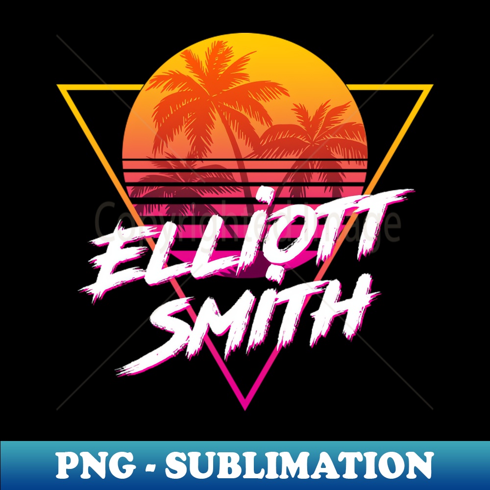 Elliott Smith - Proud Name Retro 80s Sunset Aesthetic Design | Inspire ...