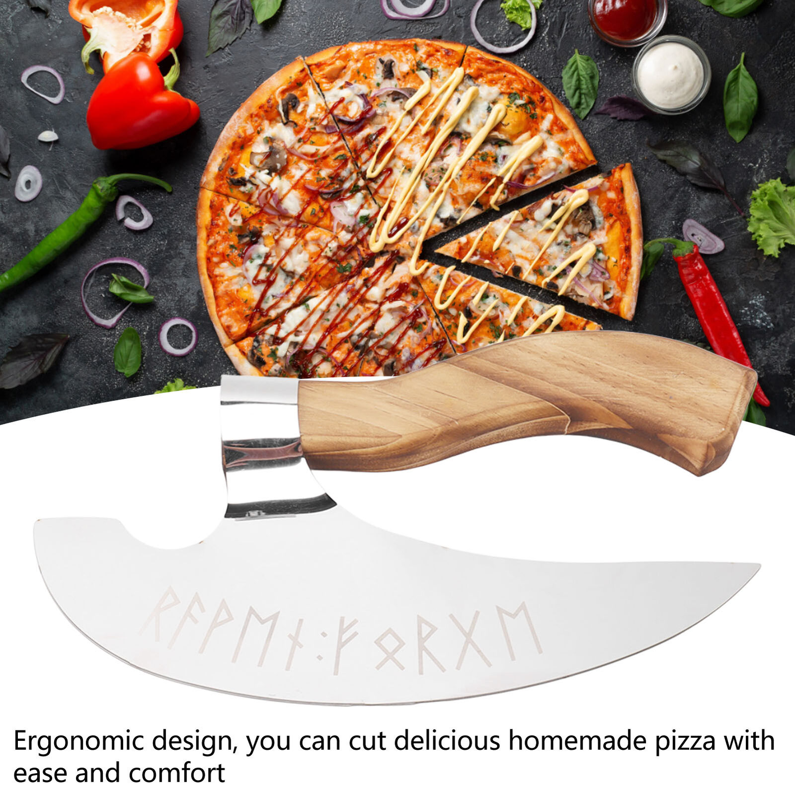 Viking Pizza Axe Handmade Stainless Steel Medieval Pizza Cut | Inspire ...