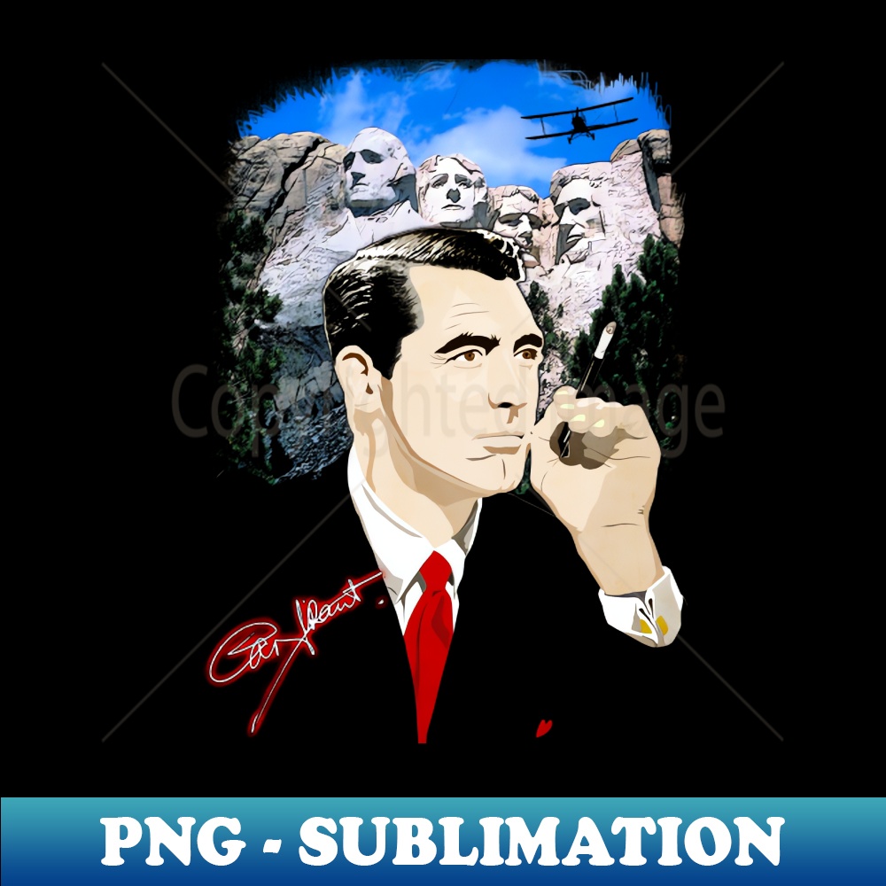 Cary Grant Inspired Design - Sublimation-Ready PNG File - Bo | Inspire ...