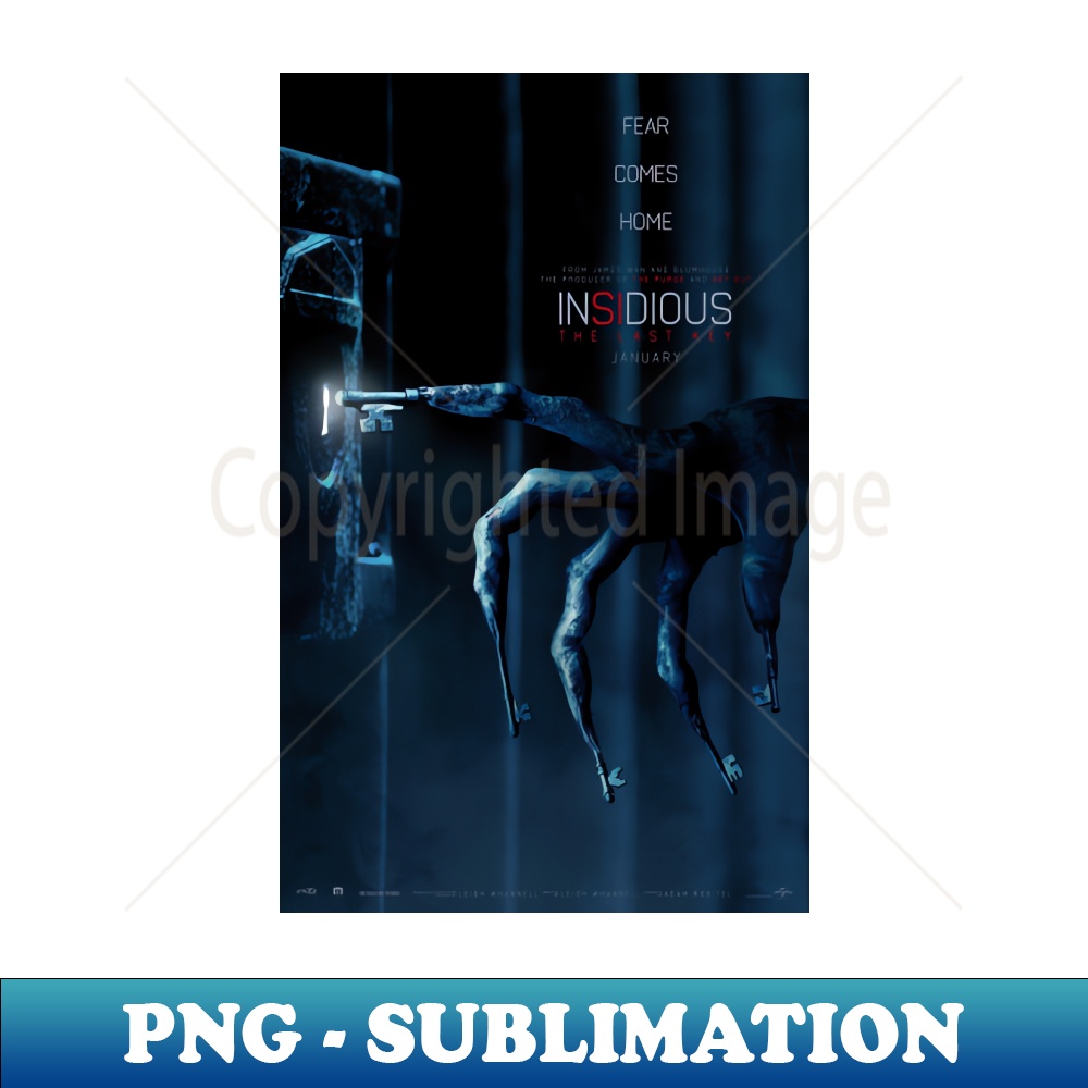 Insidious The Last Key Movie Poster - Sublimation-Ready PNG | Inspire ...