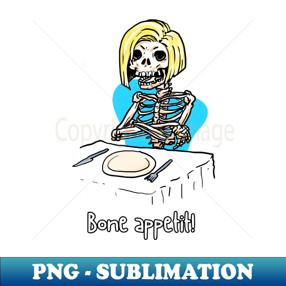 Bone appetit funny skeleton pun - Exclusive Sublimation Digi | Inspire ...