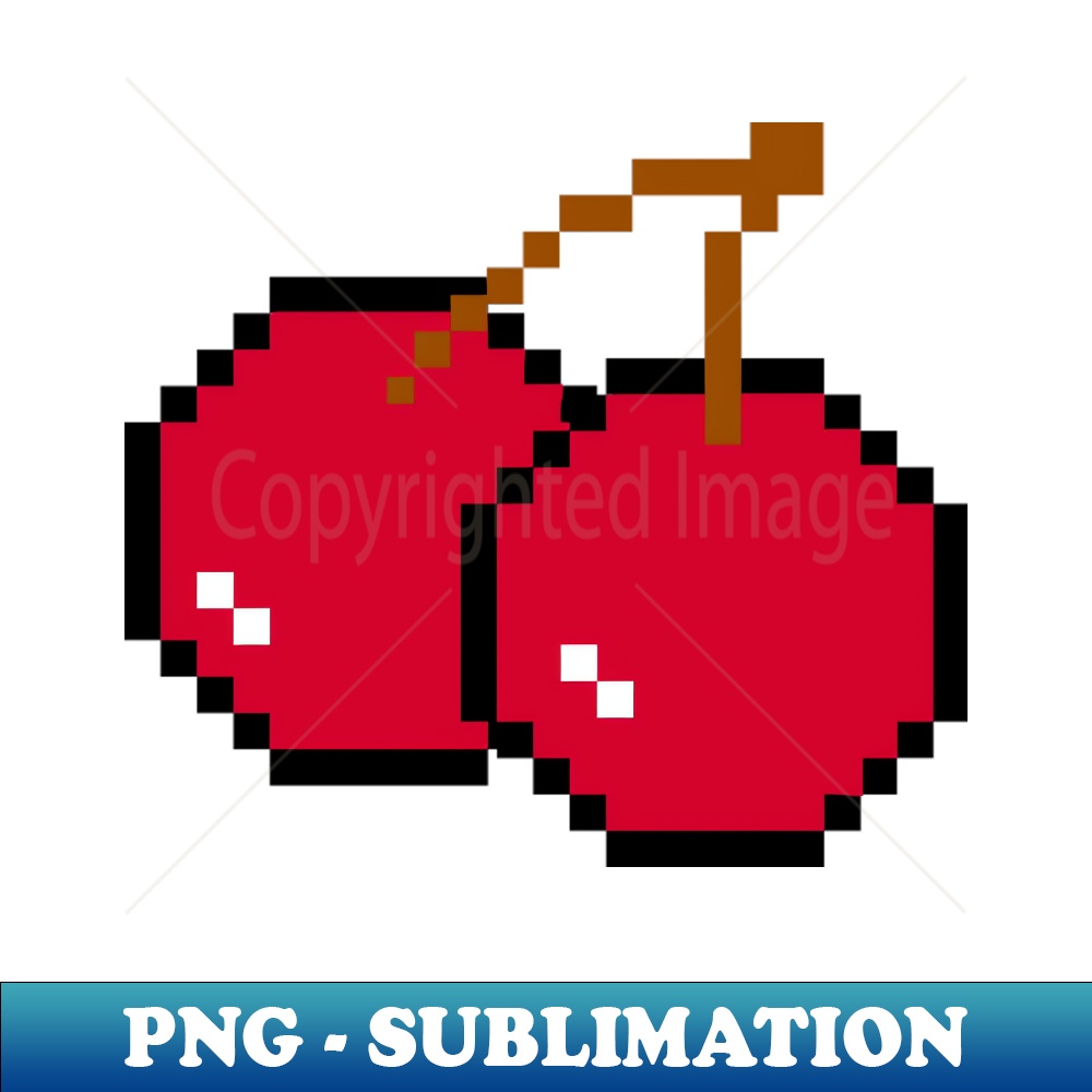 8 bit Cherry - Retro PNG Sublimation Digital Download - Perf | Inspire ...