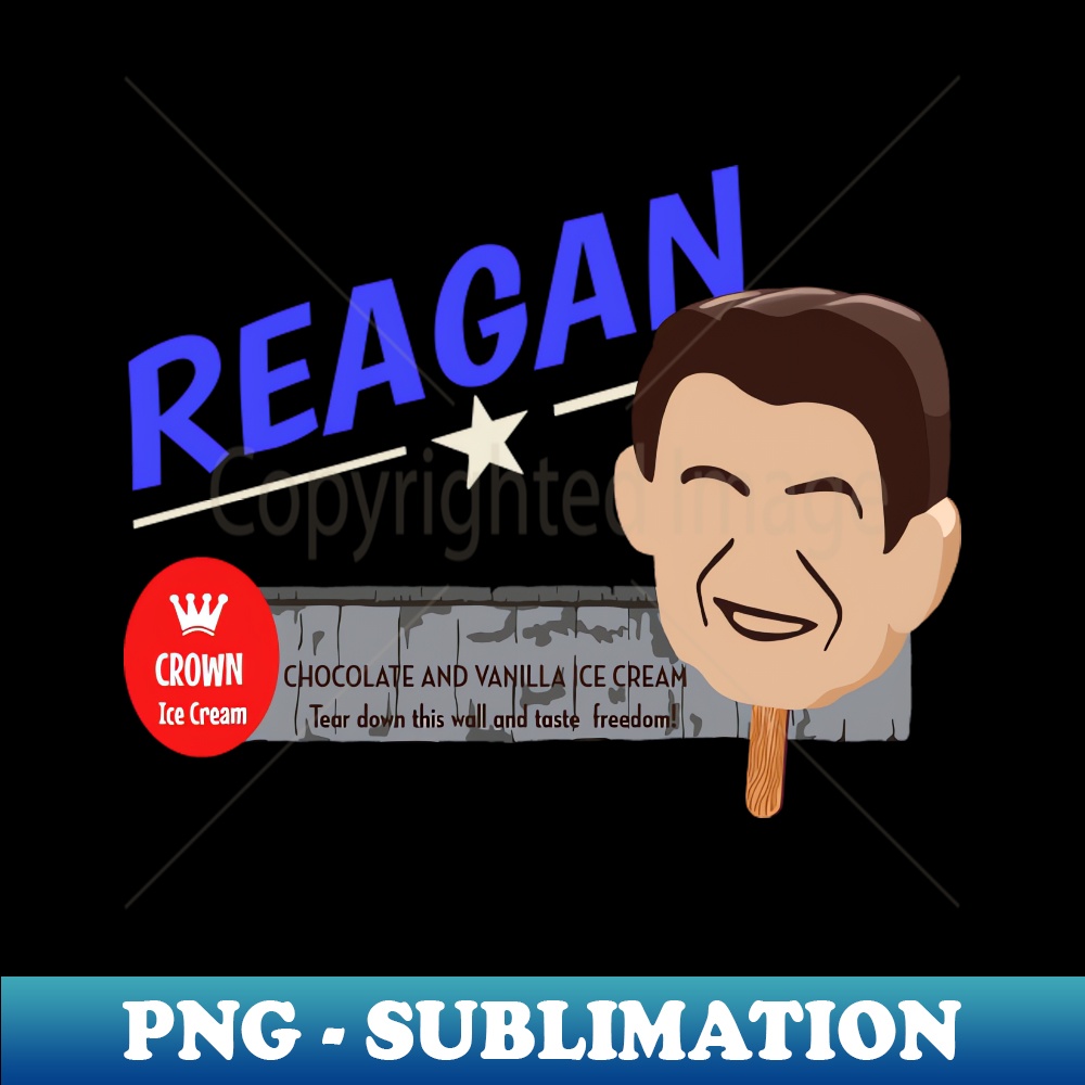 Crown Ice Cream Ad Ronald Reagan Chocolate and Vanilla Ice C | Inspire ...