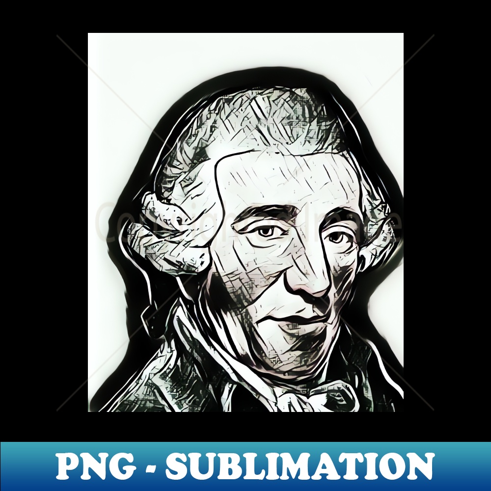Joseph Haydn Black and White Portrait Joseph Haydn Artwork | Inspire Uplift