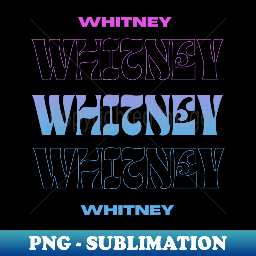 Whitney Typography Fan Art Design - High-Resolution PNG Sub - Inspire ...