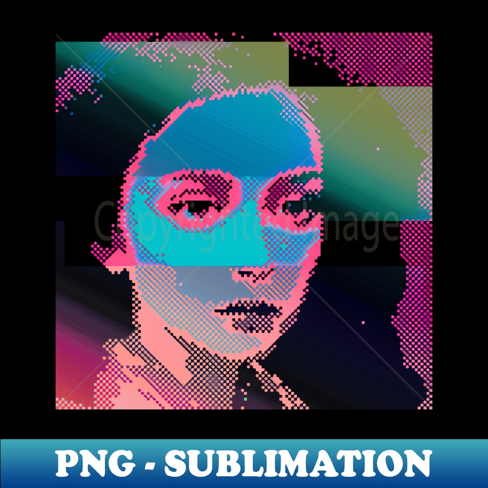 ROTTEN - Glitch Neon Retro Face - PNG Sublimation Digital Do - Inspire ...
