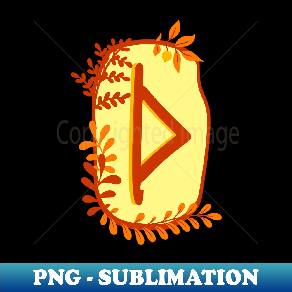 Thurisaz Rune Flowery Design - Aesthetic Sublimation Digital | Inspire ...