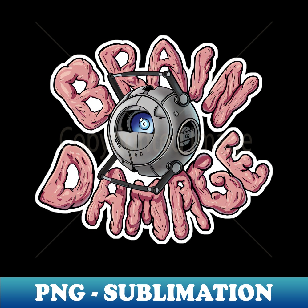 Brain Damage - Wheatley Portal - Sublimation-Ready PNG File | Inspire ...