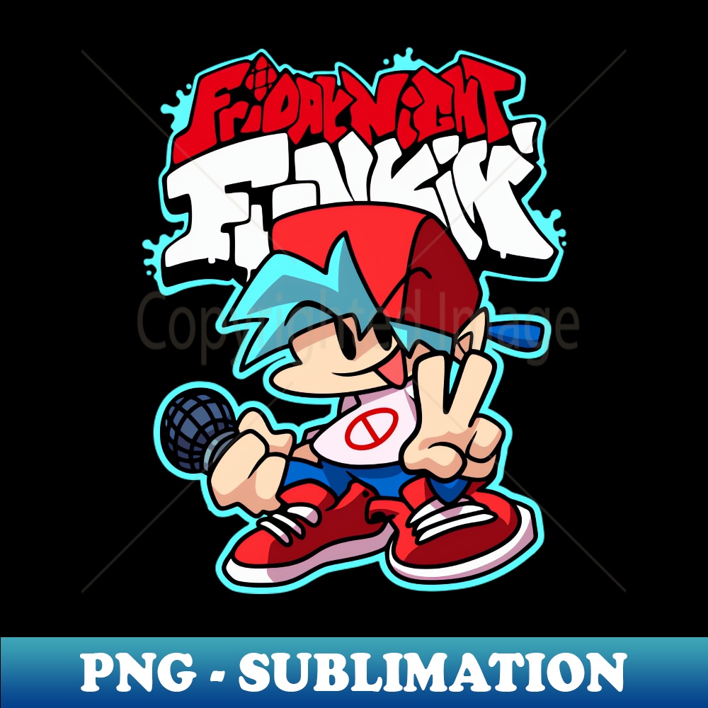 Friday Night Funkin Boyfriend - Instant Sublimation Digital | Inspire ...