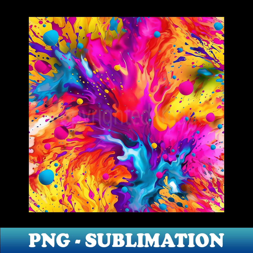Paint splash - PNG Transparent Sublimation Design - Defying - Inspire Uplift