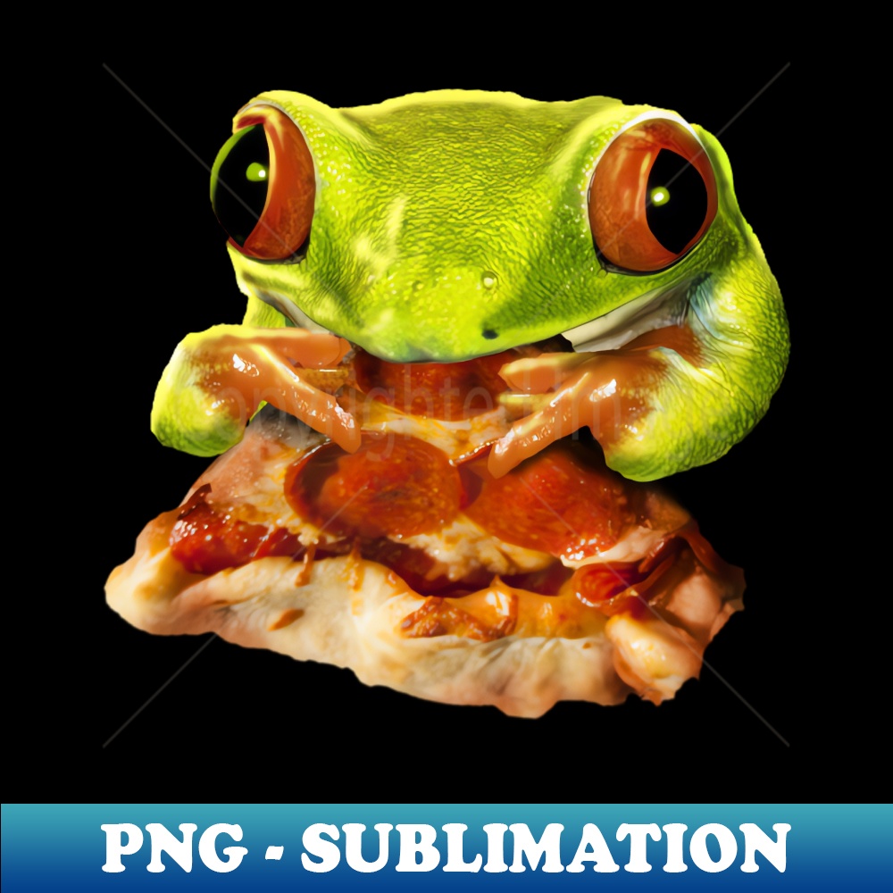 Pizza Frog - Vintage Sublimation PNG Download - Vibrant and | Inspire ...
