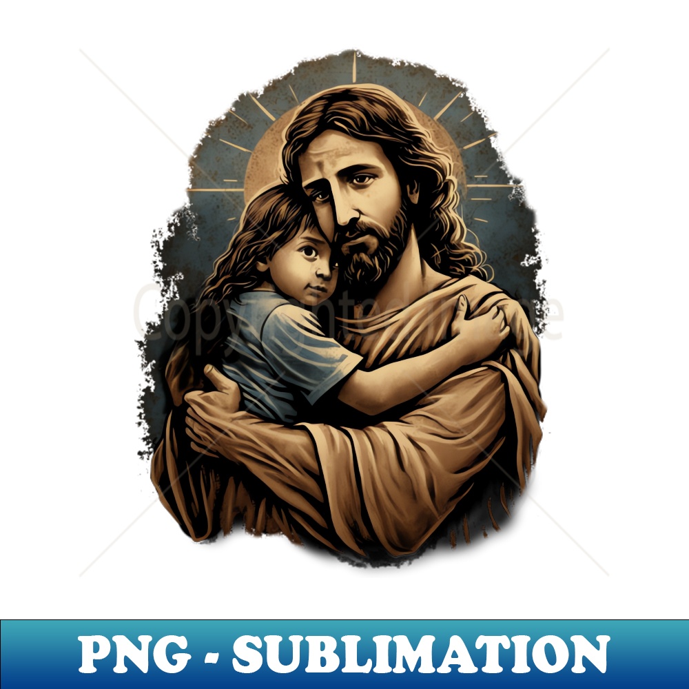 A Hug from Jesus - Modern Sublimation PNG File - Enhance You | Inspire ...