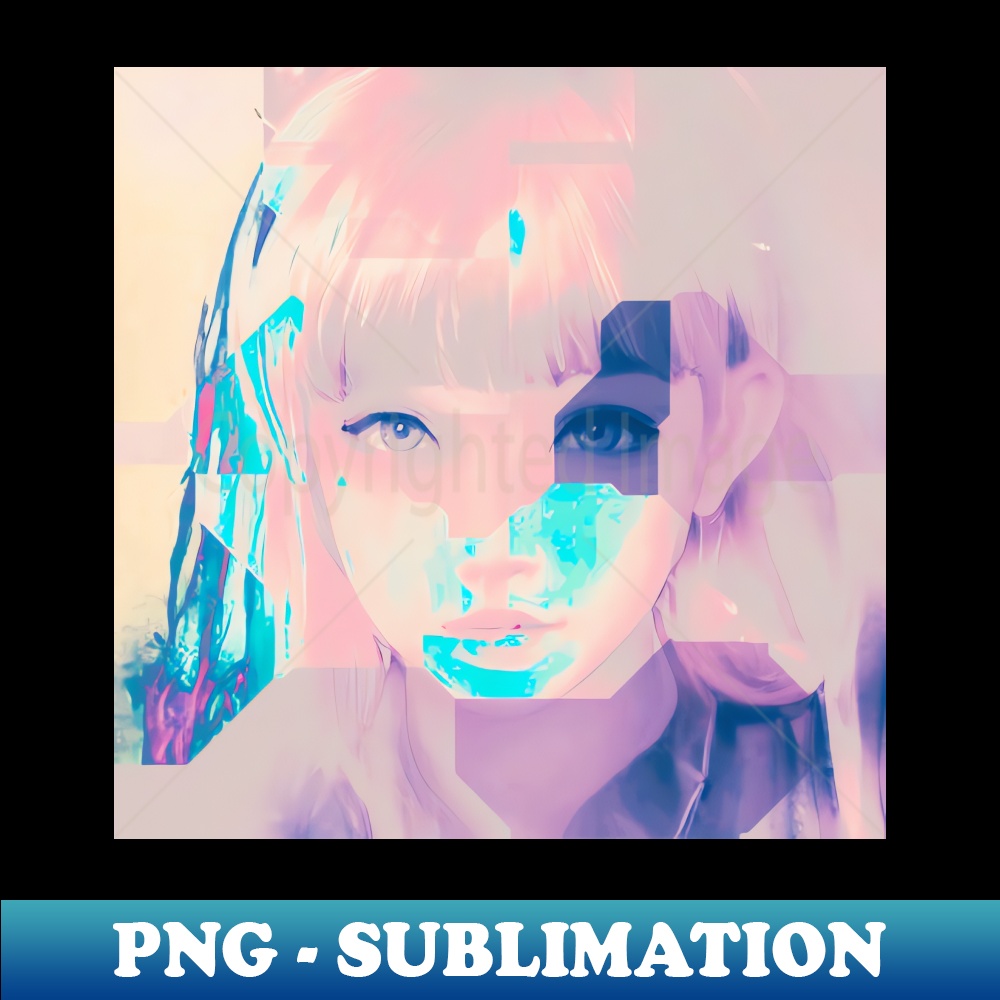 Criminal - Glitch Art Portrait - PNG Transparent Sublimation - Inspire ...