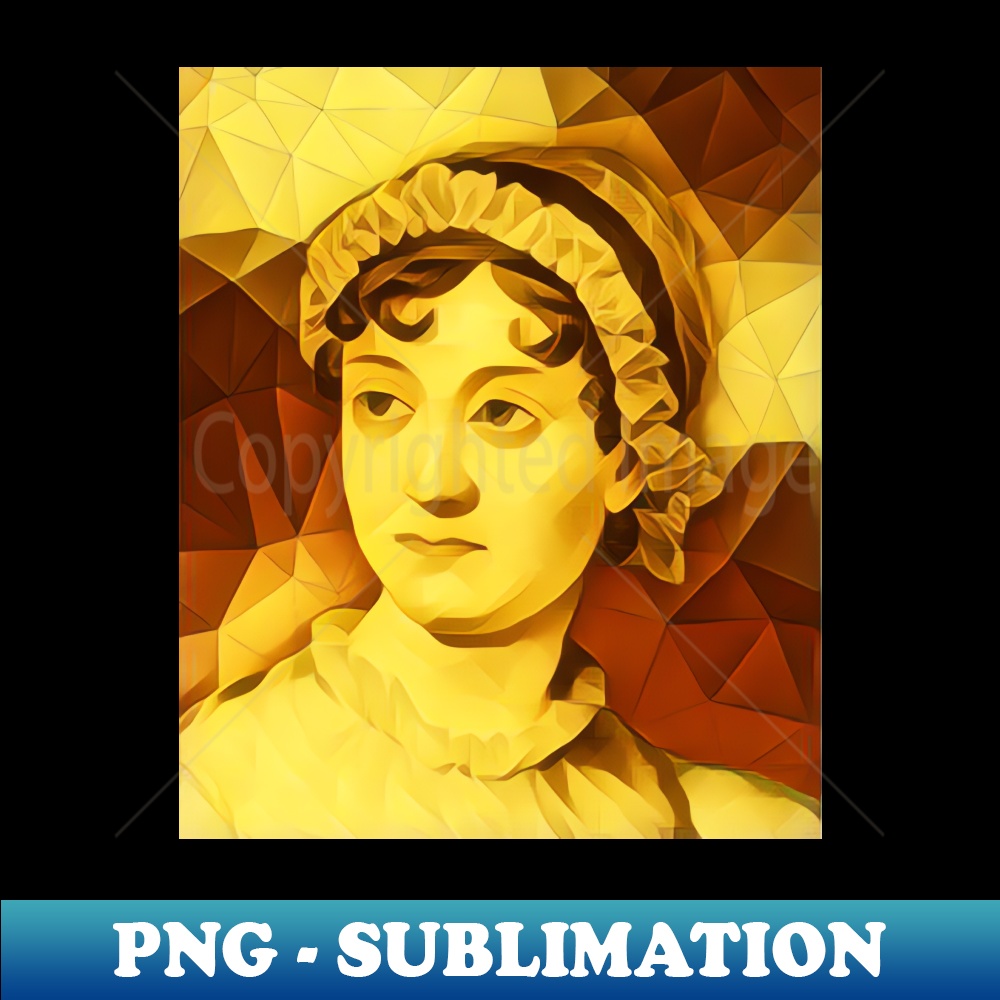 Jane Austen Golden Portrait Jane Austen Artwork 11 - Instan | Inspire ...