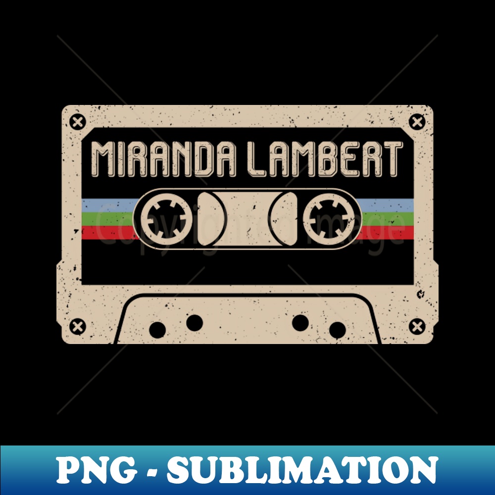 Miranda Lambert Vintage Cassette Tape - PNG Transparent Subl | Inspire ...