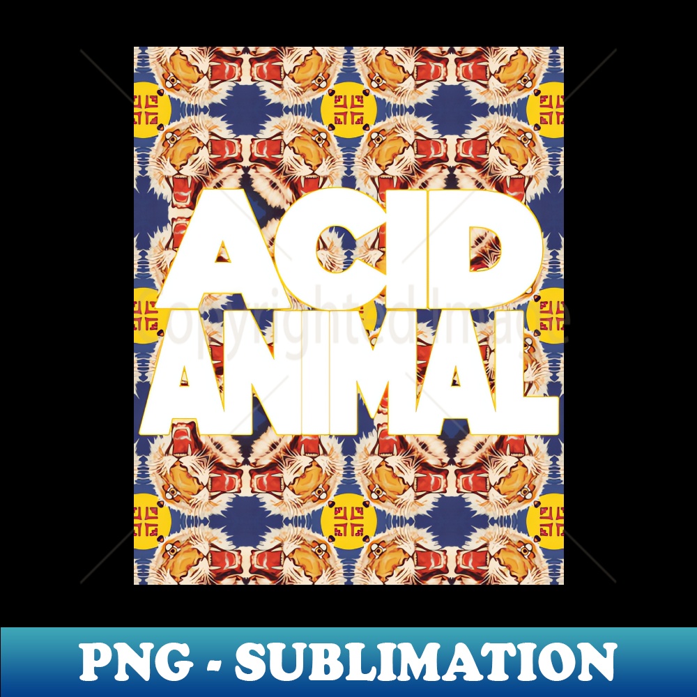 ACID ANIMAL Psychedelic Tiger Magic Animal Mirror Art Des | Inspire Uplift