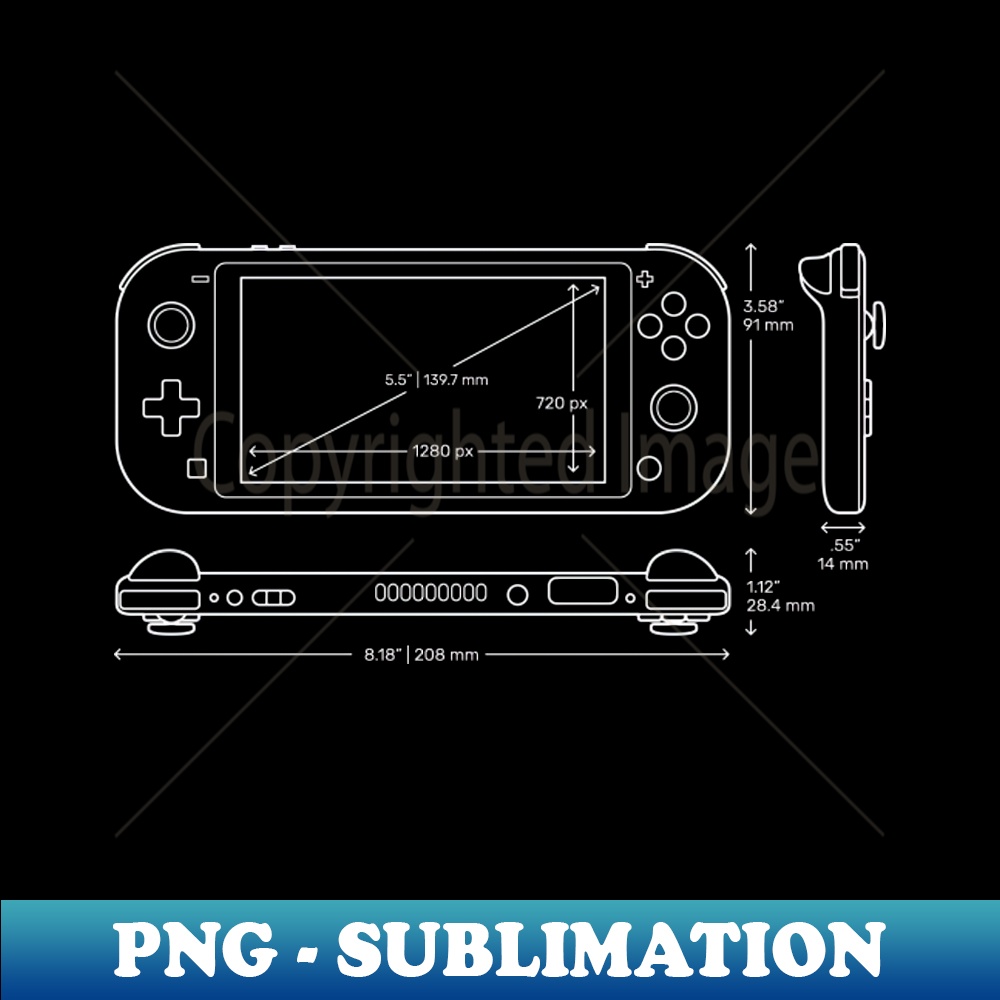Retro Handheld Dimensions - Special Edition Sublimation PNG - Inspire ...