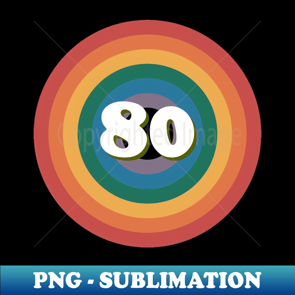 80s Rainbow - High-Resolution PNG Sublimation File - Unlock | Inspire ...