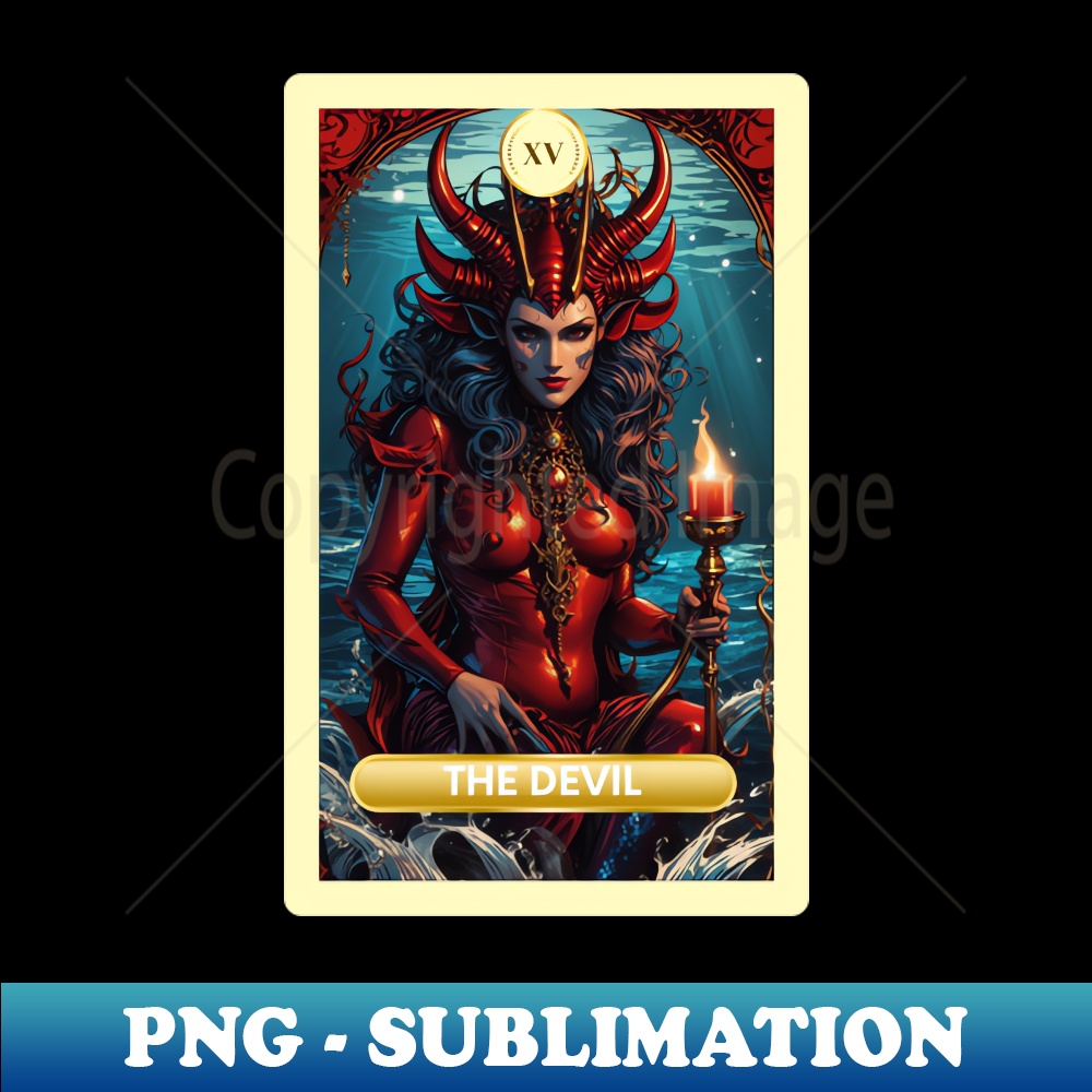The Devil Card From the Light Mermaid Tarot Deck - Premium S | Inspire Uplift