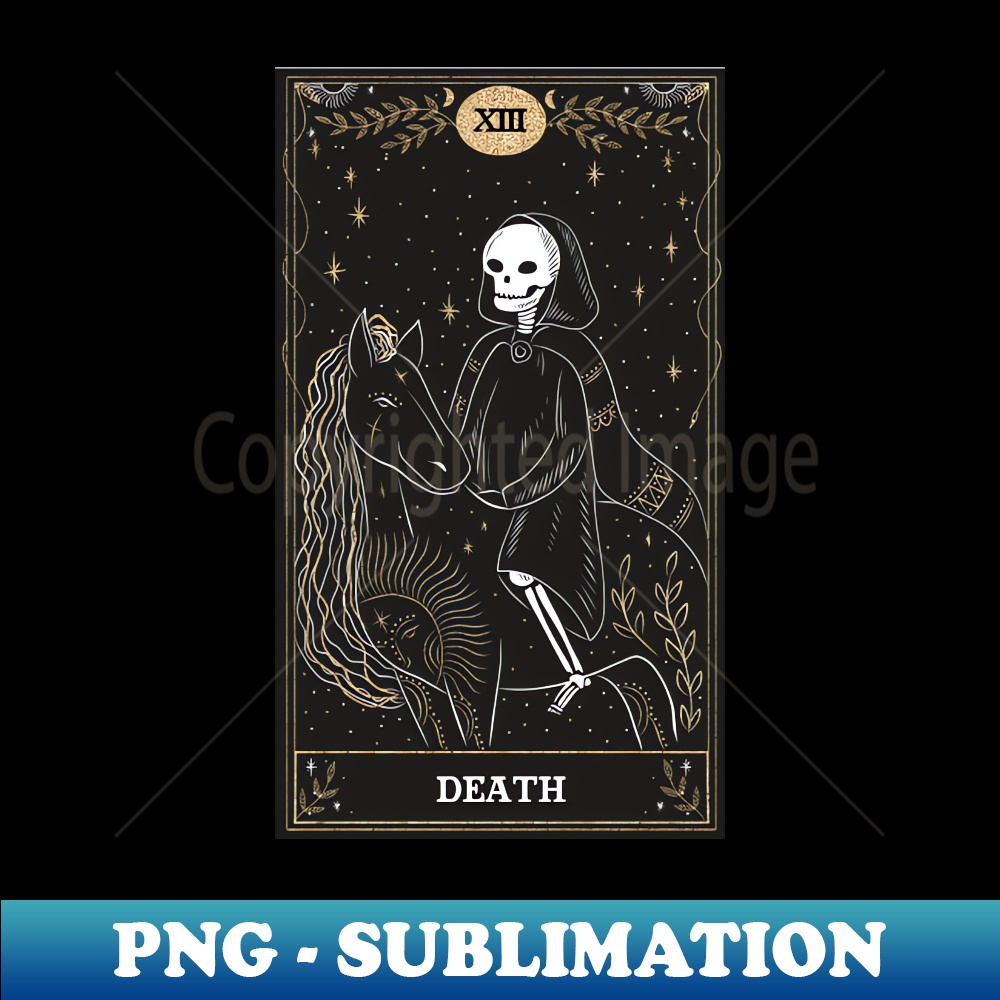 Death Tarot Card - Professional Sublimation Digital Download | Inspire ...
