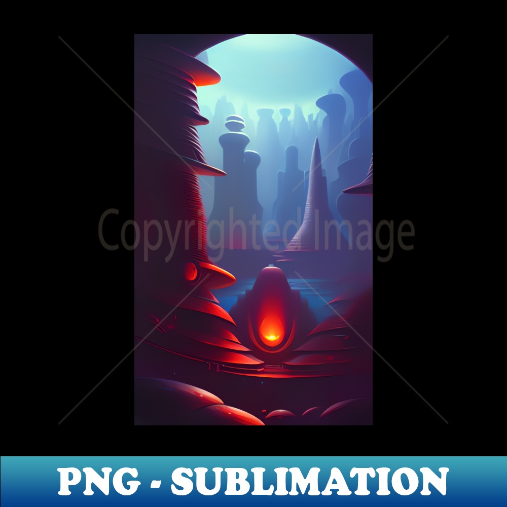 Alien planet landscape - Artistic Sublimation Digital File - | Inspire ...