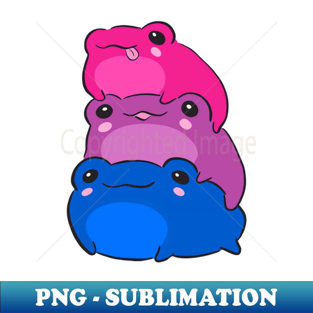 The Bisexual Flag Color Frog - Queer Pride Symbol in LGBTQ A | Inspire ...