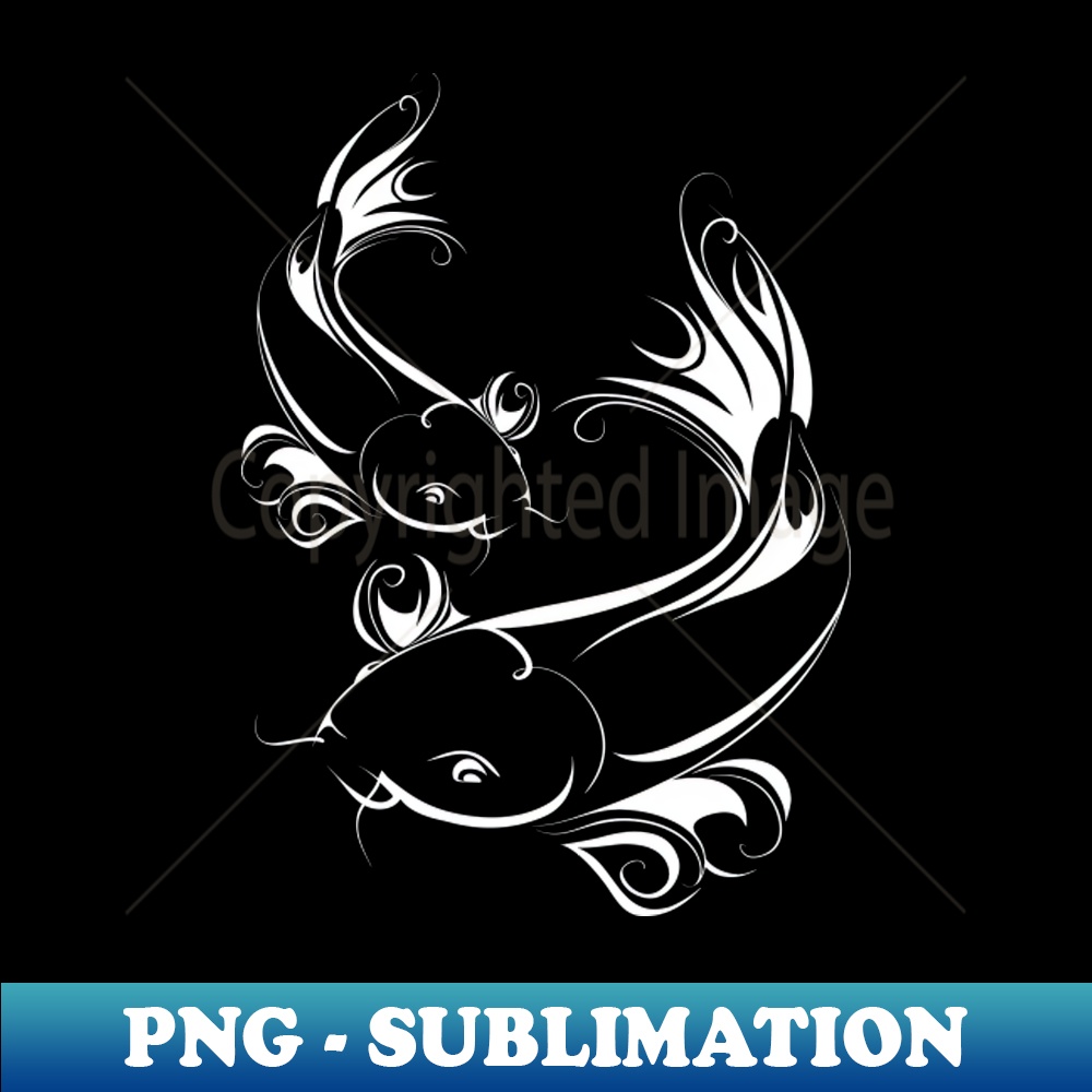 Pisces abstract art white version - PNG Transparent Sublimat - Inspire ...