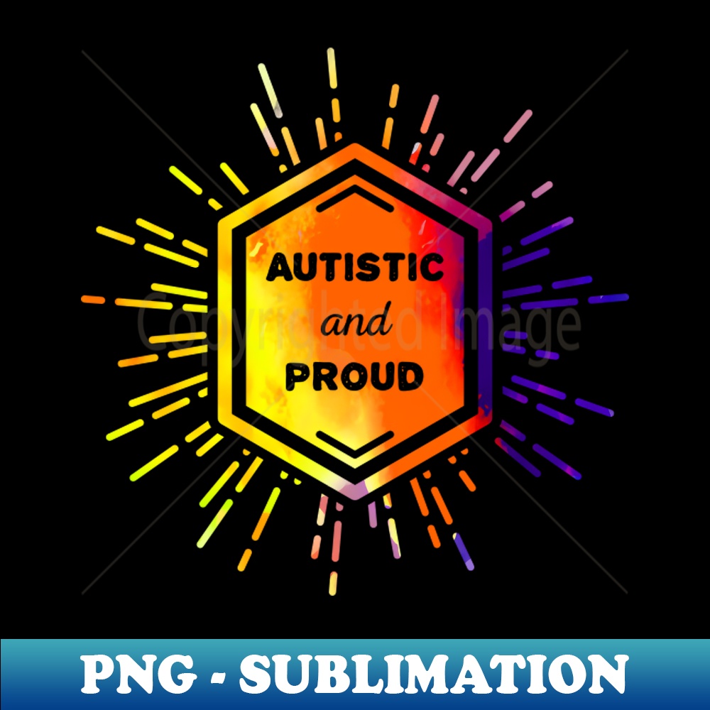 Autistic and proud watercolor solid - PNG Transparent Sublim | Inspire ...