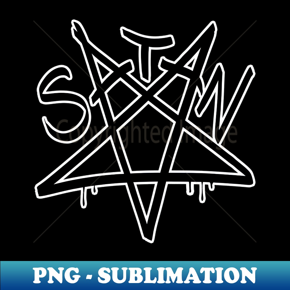 Star Of Satan Inverted Pentagram - Retro PNG Sublimation Dig | Inspire ...