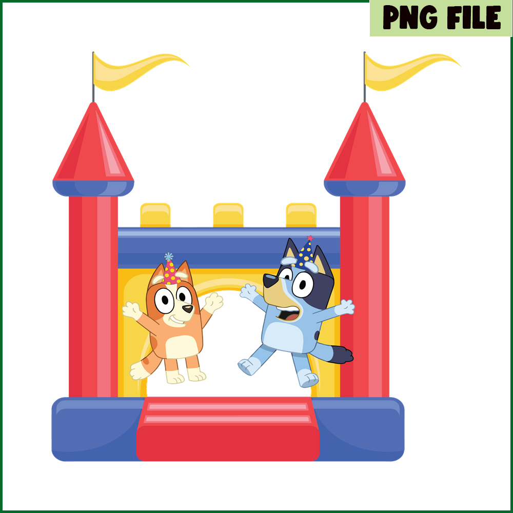 Bluey bounce house svg - Inspire Uplift