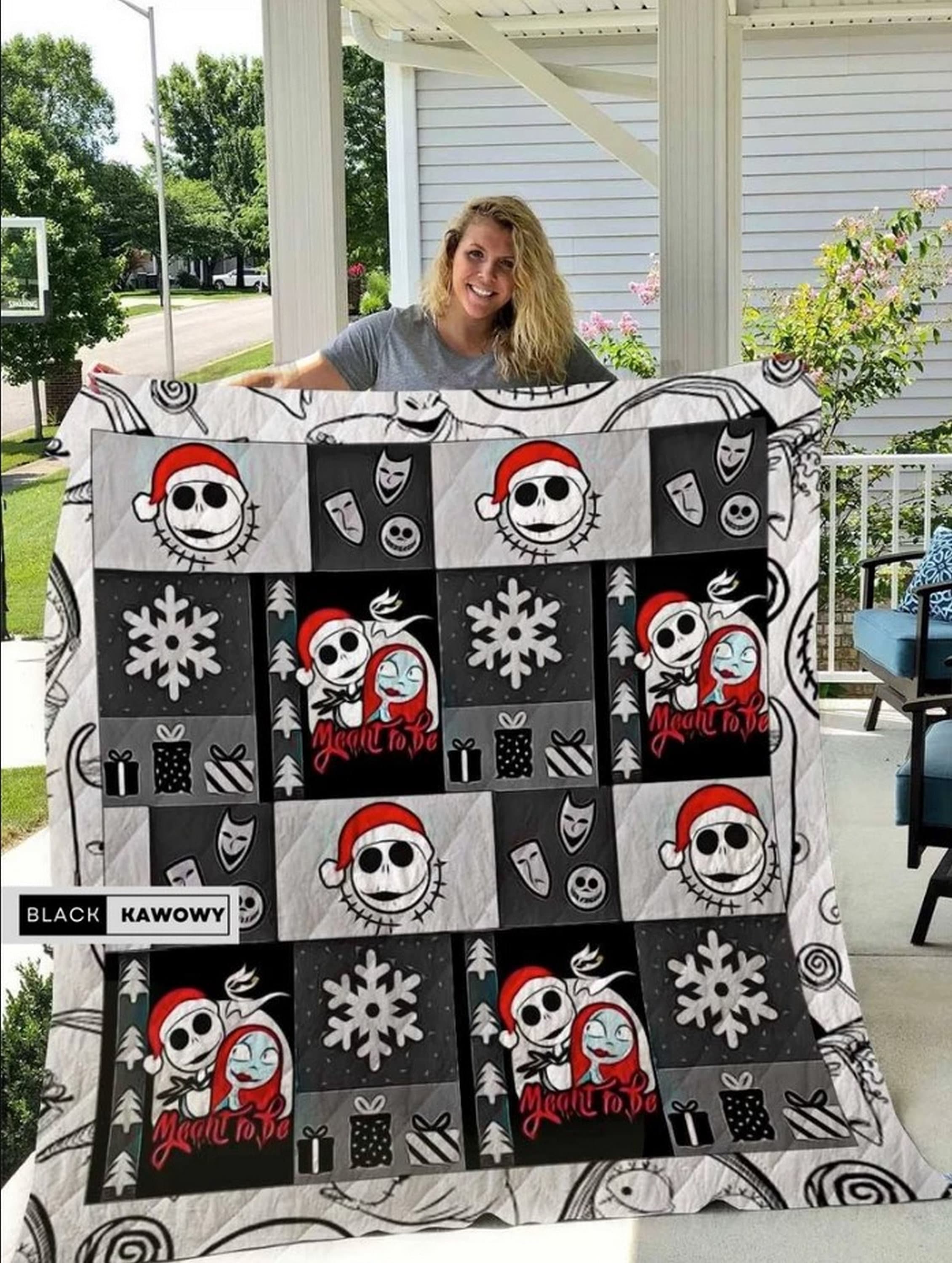 Christmas Gift, Jack And Sally Quilt, Jack Skellington Quilt | Inspire ...