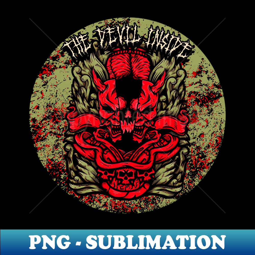 The Devil Inside Graphic - Instant Sublimation Digital Downl | Inspire Uplift