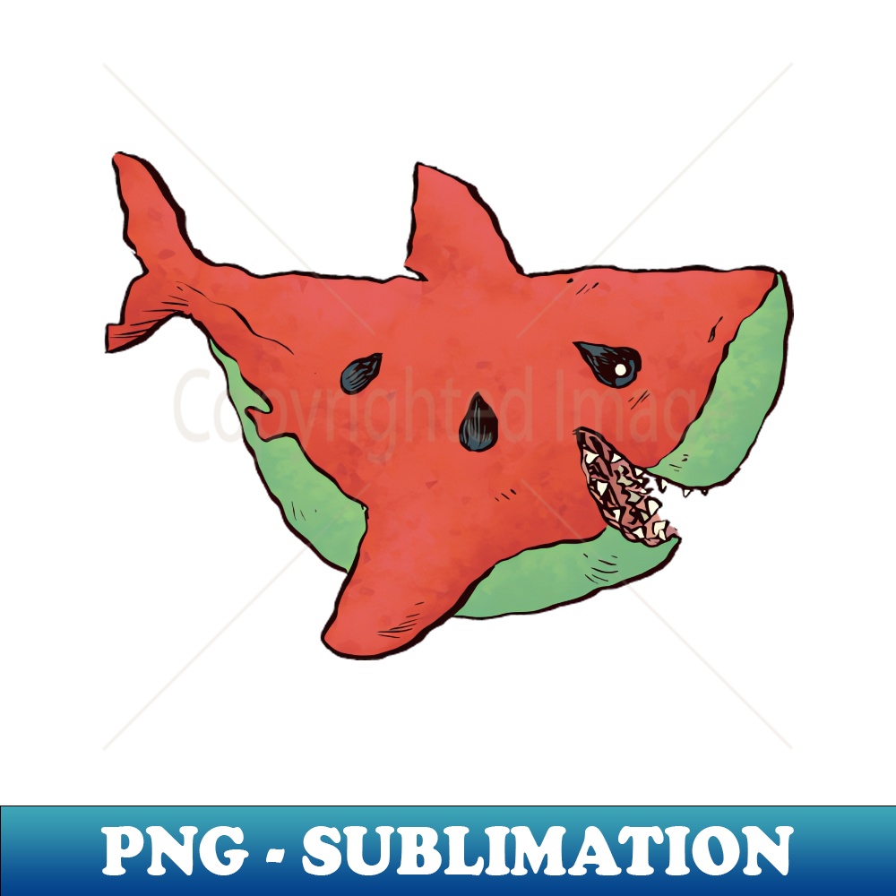 Watermelon Shark - PNG Transparent Sublimation File - Stunni - Inspire ...