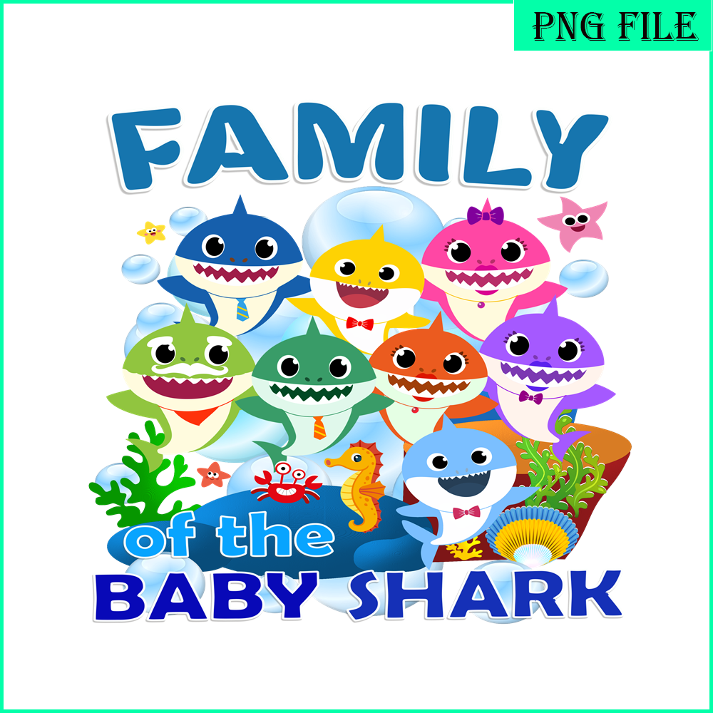 Family of the baby shark png - Inspire Uplift