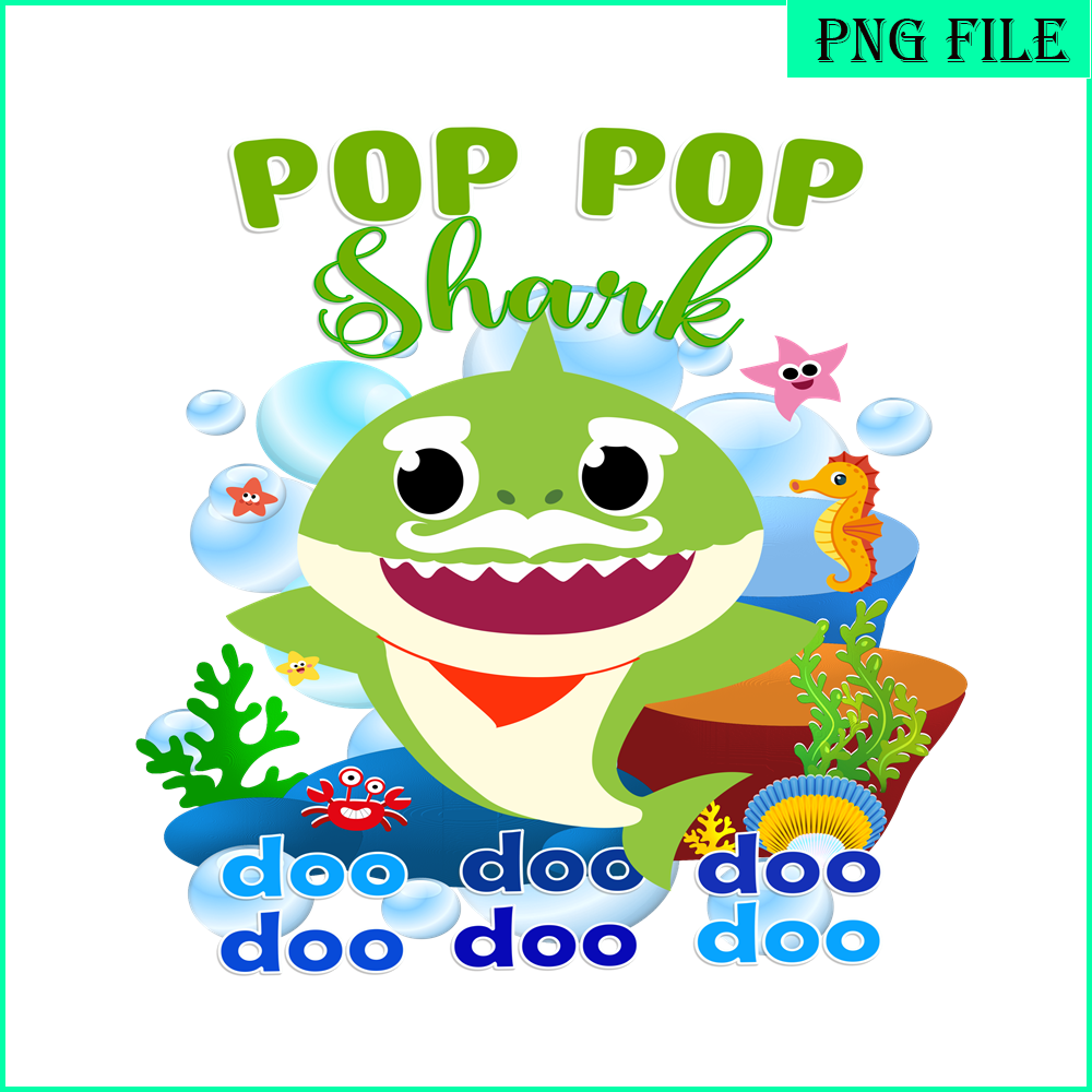 Pop pop shark png | Inspire Uplift