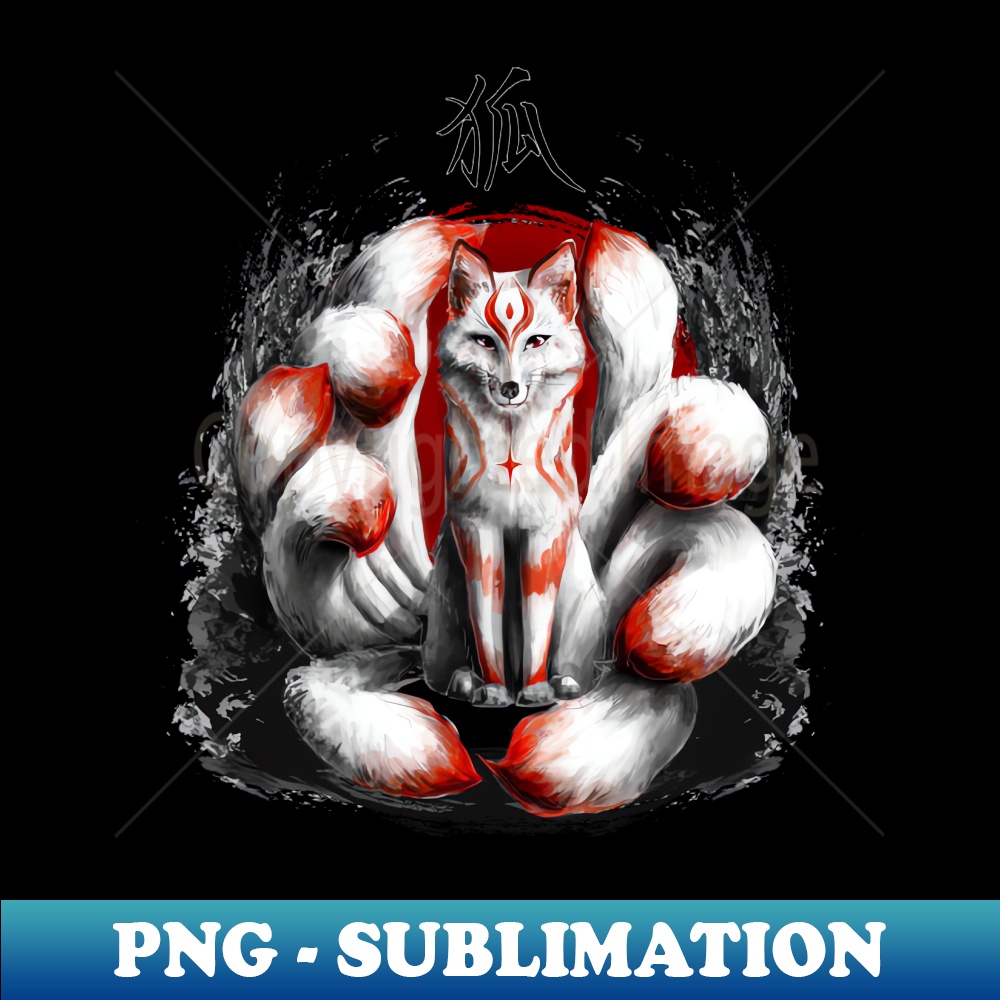 Kitsune Japanese Nine Tailed Fox - PNG Transparent Sublimati | Inspire ...