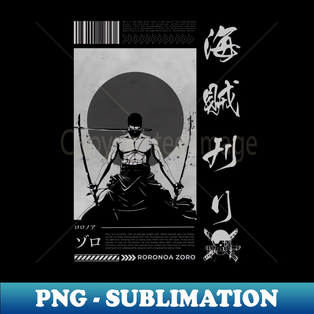 roronoa zoro - Signature Sublimation PNG File - Instantly Tr | Inspire ...