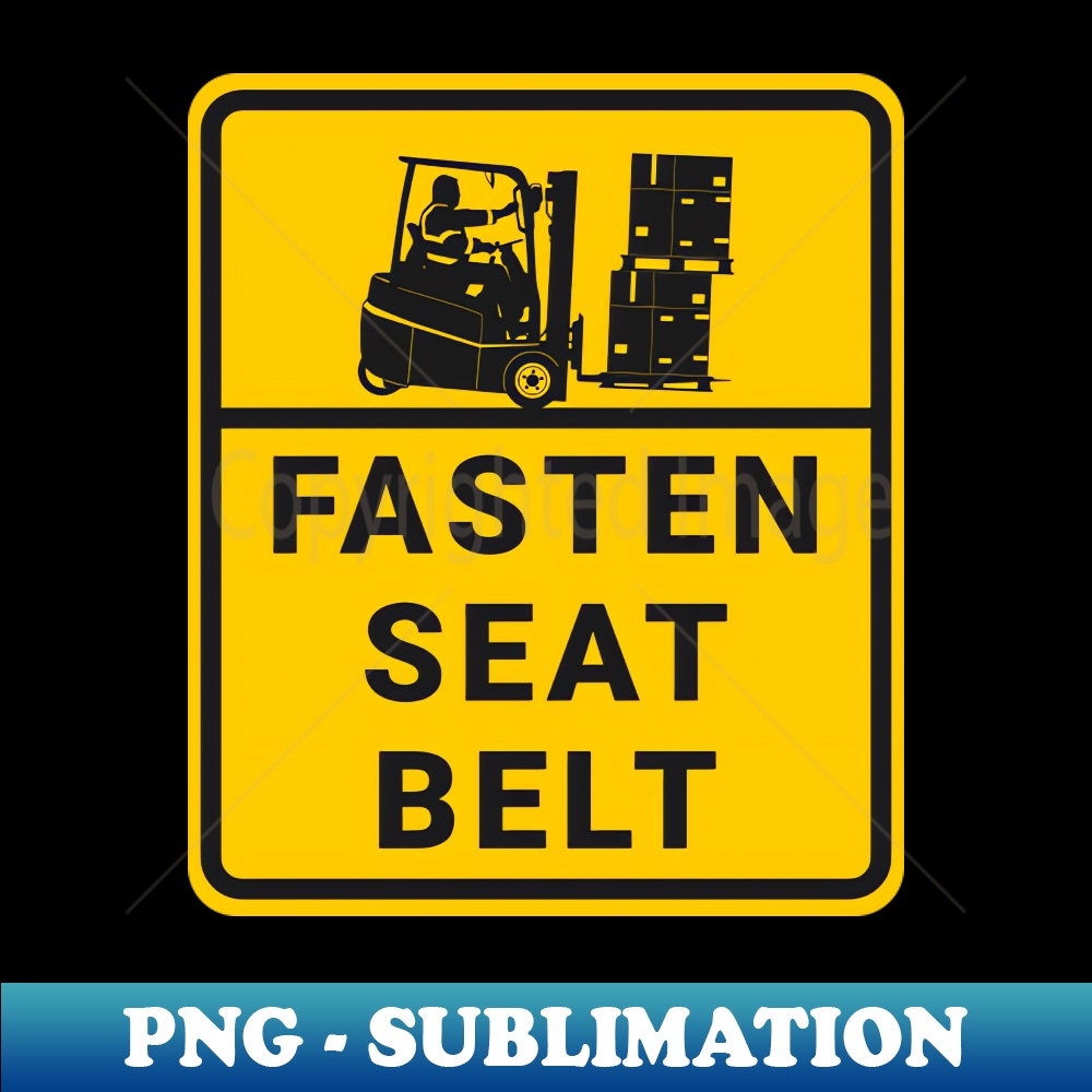 Fasten seat belt Forklift safety - Aesthetic Sublimation Dig - Inspire ...