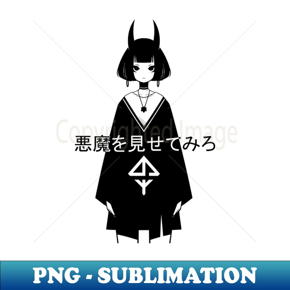 Show me cute demon girl with horns Ink japanese demon girl - | Inspire ...