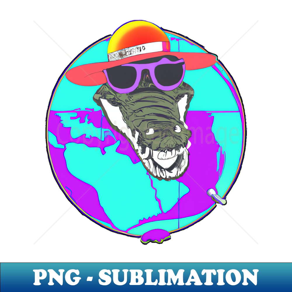 Vaporwave crocodile set on ruling the pirate world - Exclusi | Inspire ...