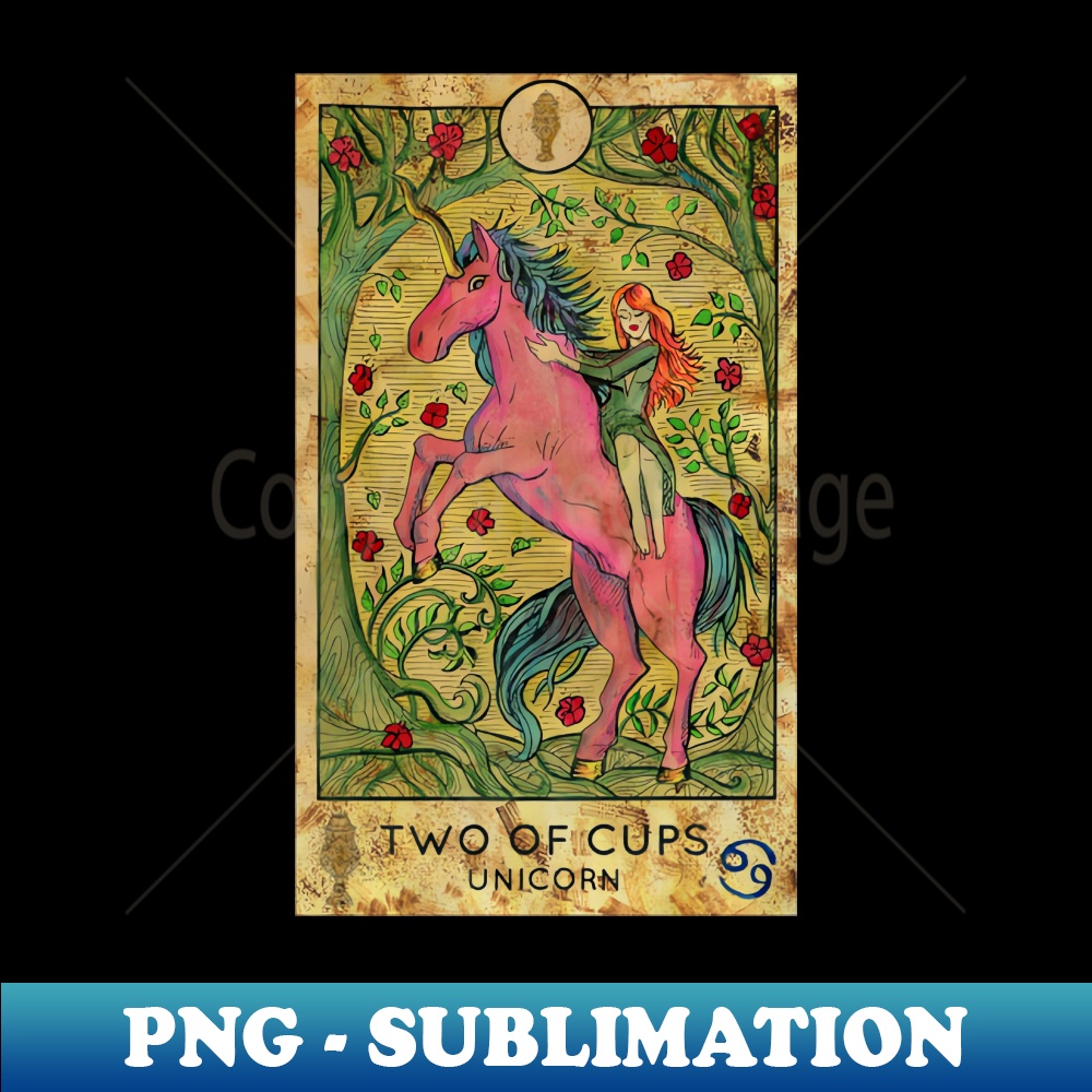 Two Of Cups Minor Arcana Tarot Card Design - High-Quality PN | Inspire ...