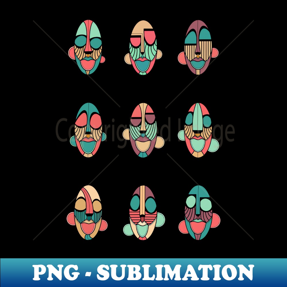 AFRO MASK LXZ - PNG Transparent Digital Download File for Su - Inspire ...