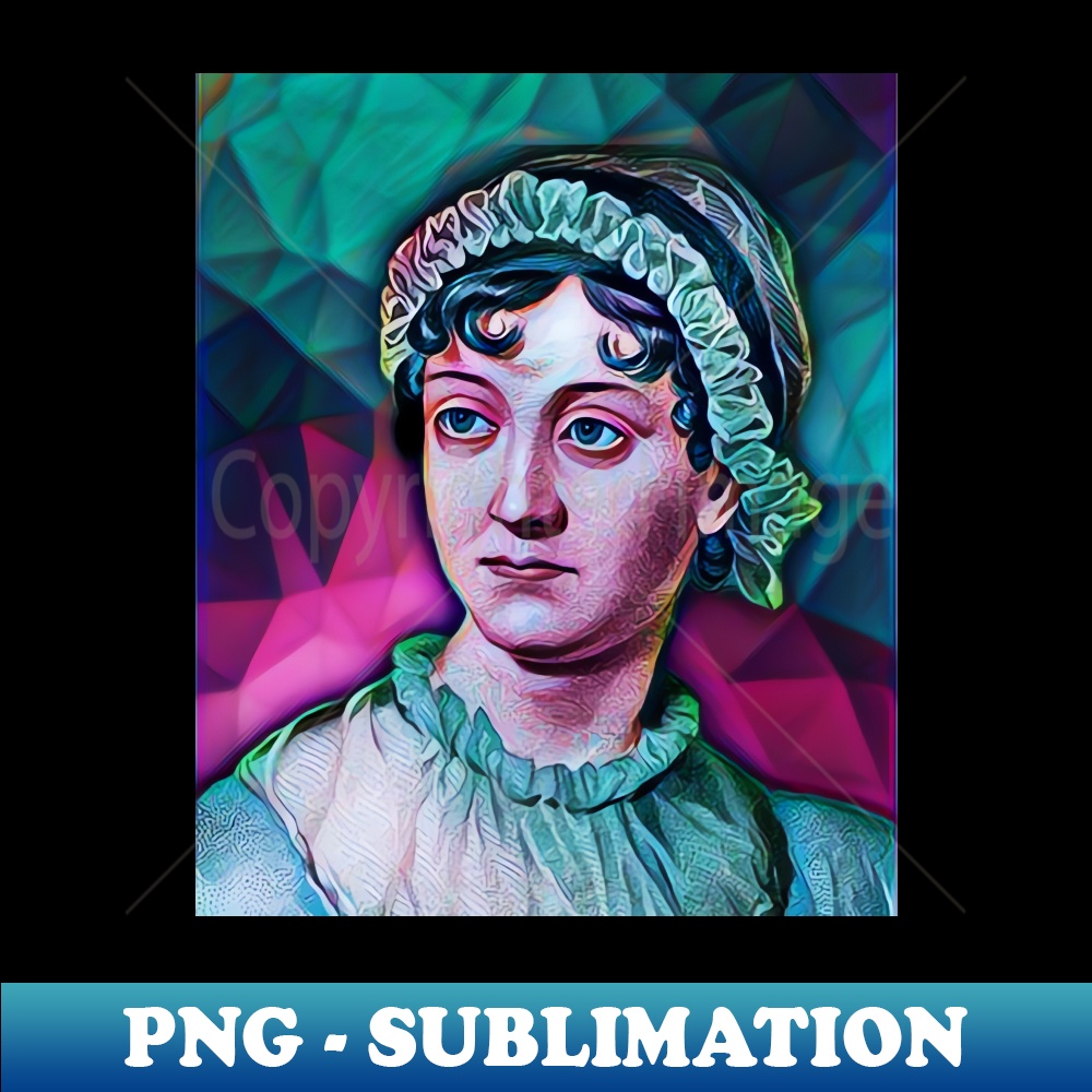 Jane Austen Portrait Jane Austen Artwork 2 - Signature Subl | Inspire ...