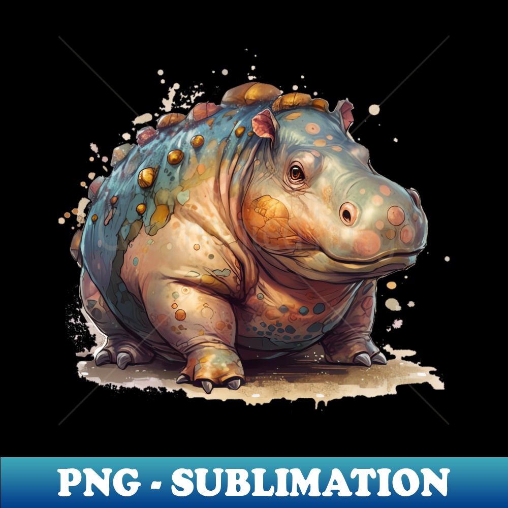 Alien Hippo - Premium PNG Sublimation File - Defying the Nor | Inspire Uplift