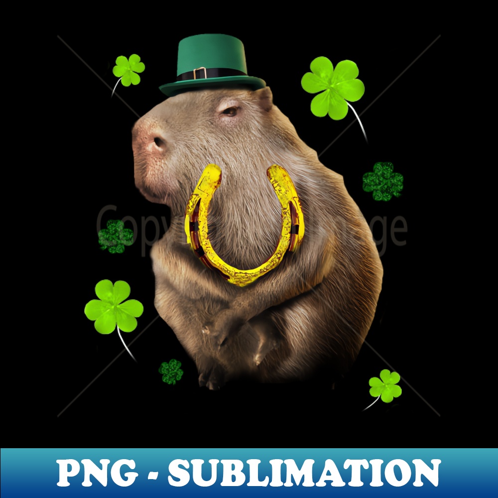St Patricks Day Capybara - PNG Transparent Digital Download - Inspire ...