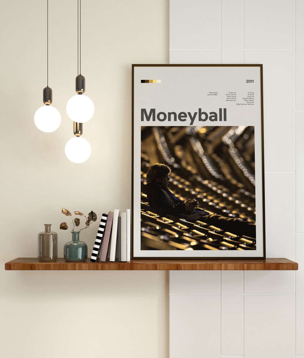 Moneyball Movie Poster - Minimalist Design Official Film Pri | Inspire ...