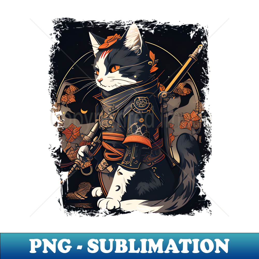 Japanese Cat Samurai Katana Catana - Love Cats - Premium Sub - Inspire ...