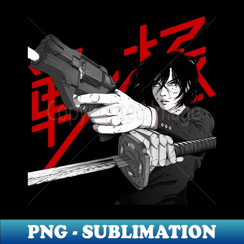 Japanese Vaporwave Samurai Girl - Aesthetic Sublimation Digi | Inspire ...