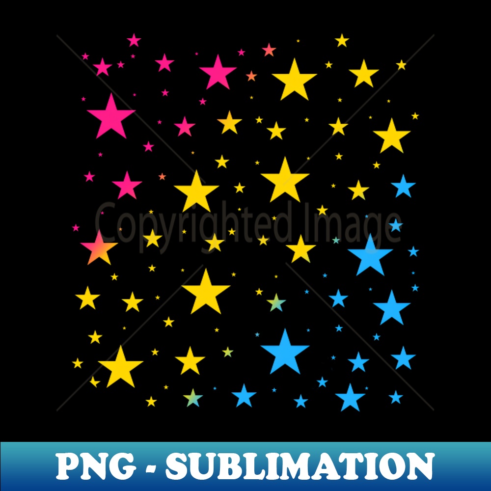 Pan Stars - Artistic Sublimation Digital File - Vibrant and | Inspire ...