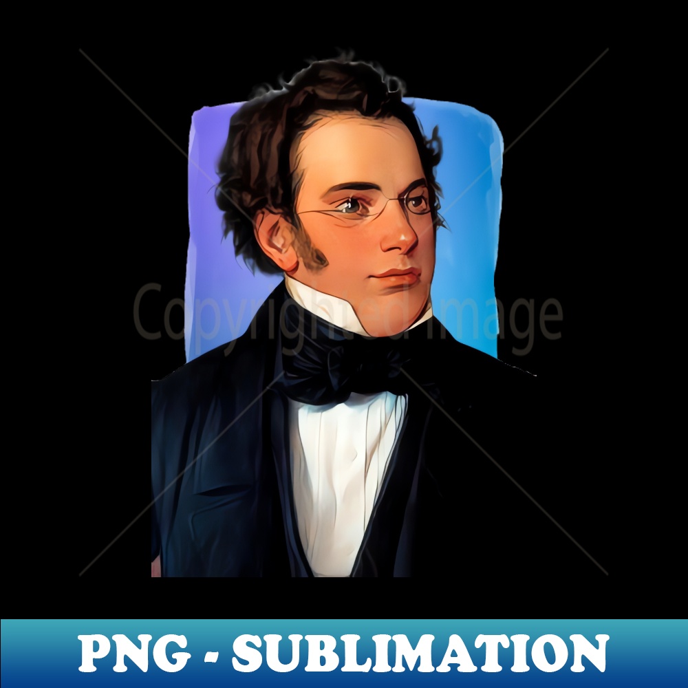 Austrian Composer Franz Schubert illustration - Unique Subli | Inspire ...